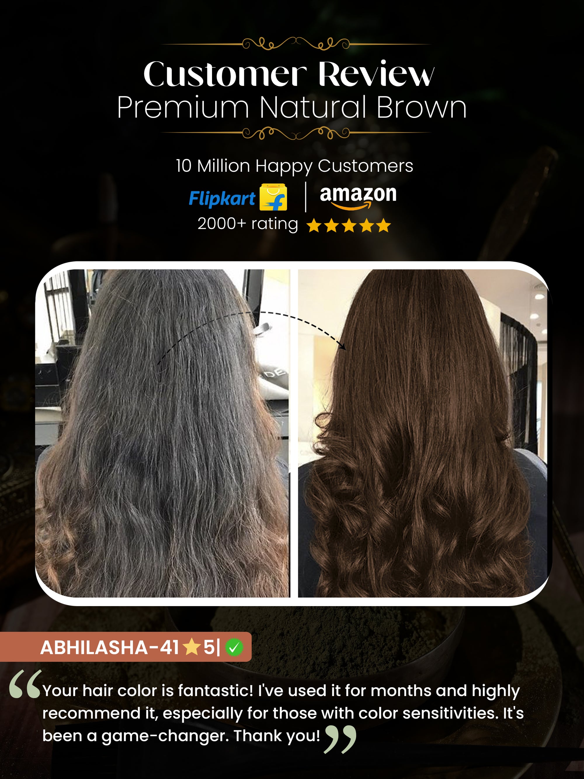 Buy Natural Brown Hair Color Online - The Wellness Shop