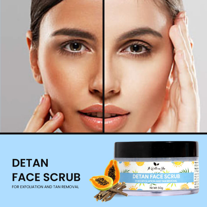 Buy Best Detan Face Scrub Online | The Wellness Shop