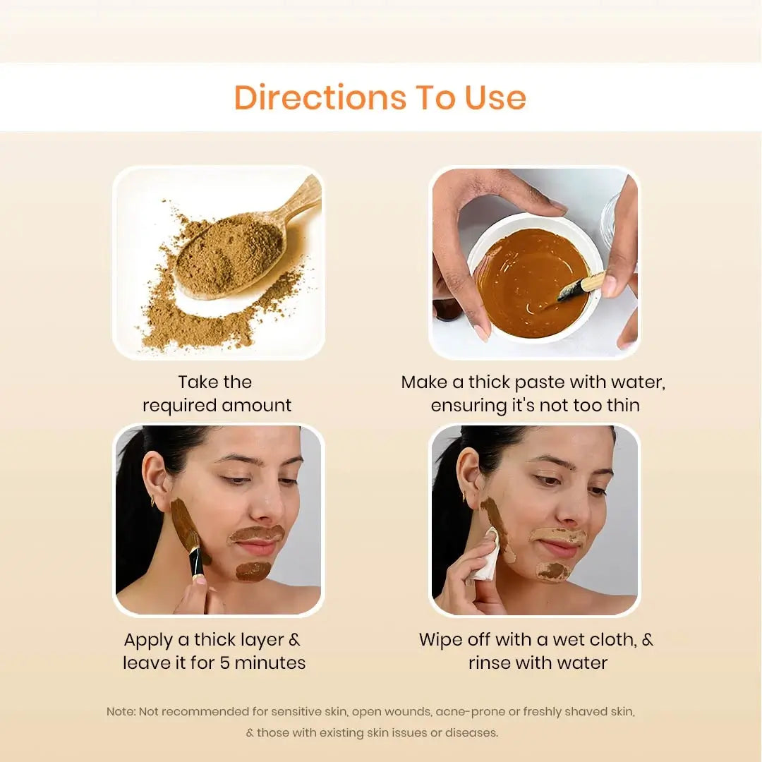 Buy Best Herbal Turmeric Facial Wax Powder Online | The Wellness Shop