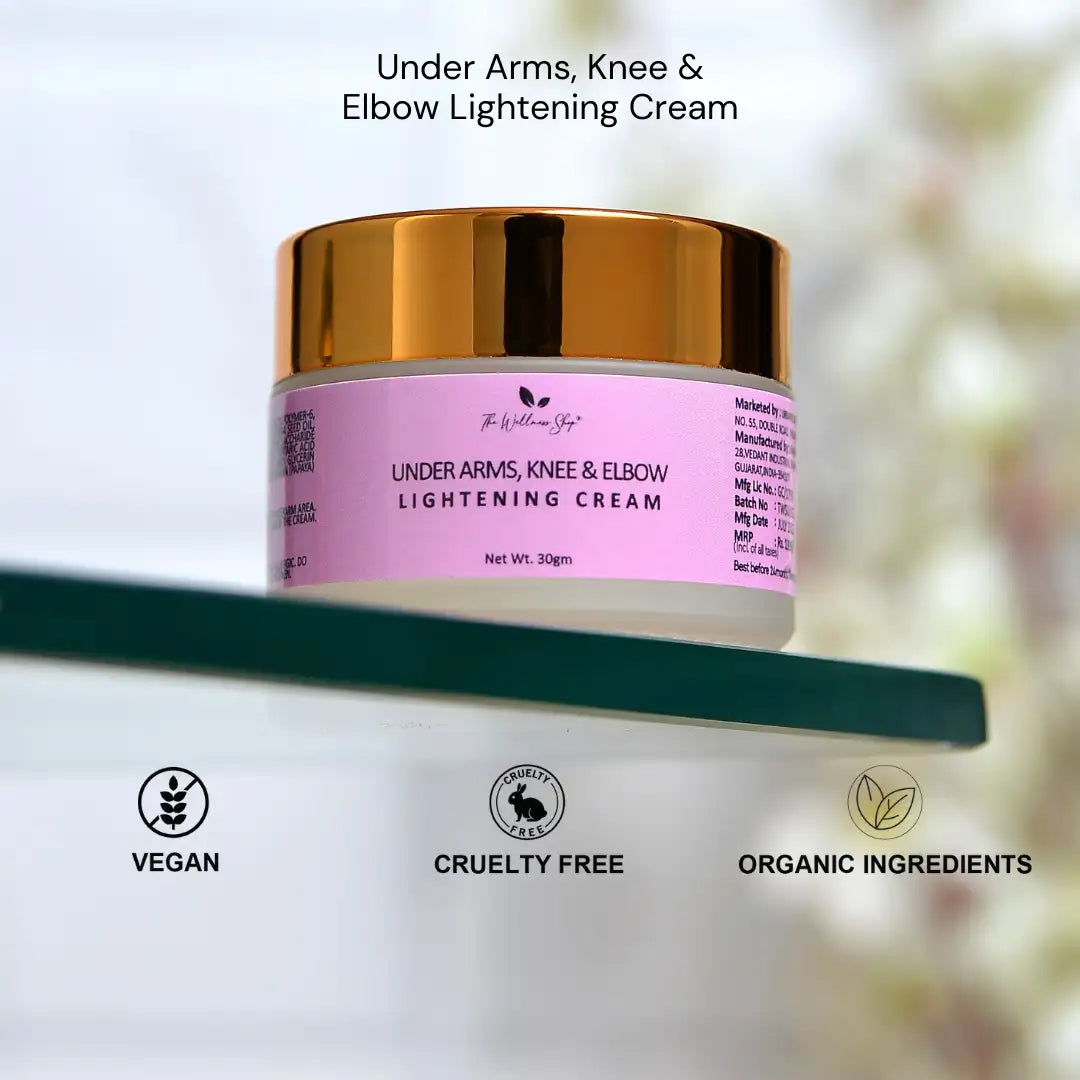 Buy Under Arms, Knee And Elbow Lightening Cream Online - The Wellness Shop