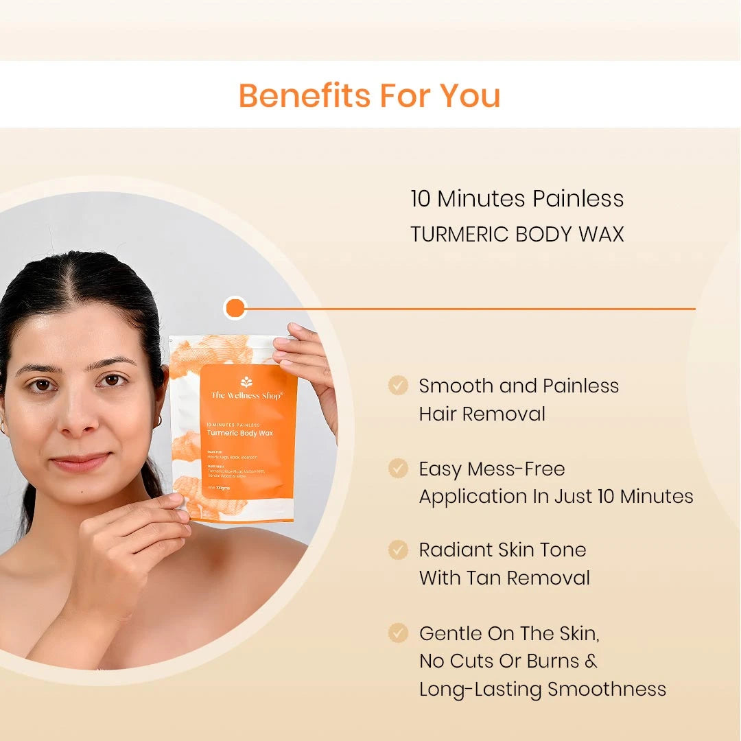 Buy Natural Turmeric Full Body Wax Powder Online - The Wellness Shop