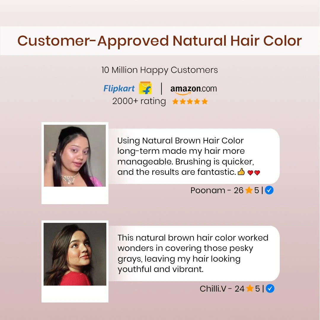 Buy Natural Brown Hair Color Online - The Wellness Shop